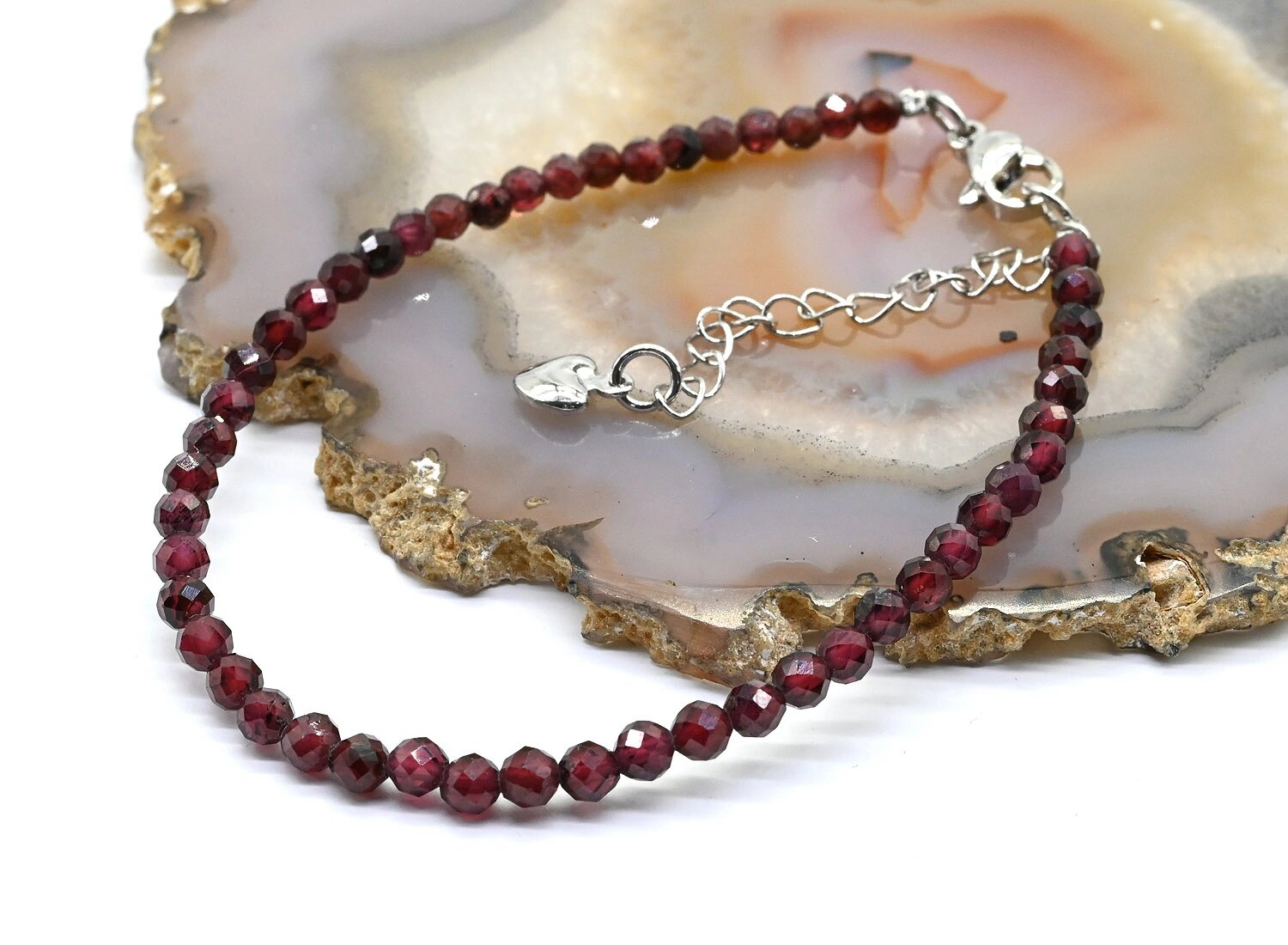 Браслет, гранат