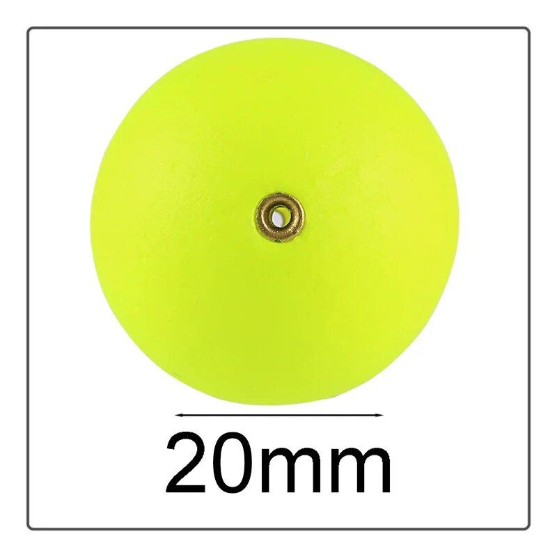 Поплавки EPS 10 шт, красный/желтый, 15-36 мм Yellow-20mm