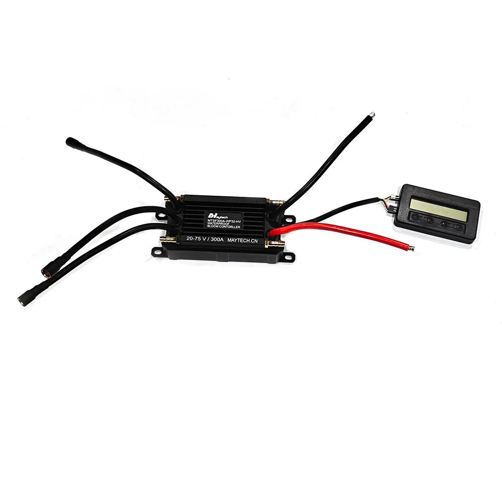 Maytech MTSF300A-WP32 Электронный контроллер скорости для серфинга Черный, 20-75V ESC Progcard