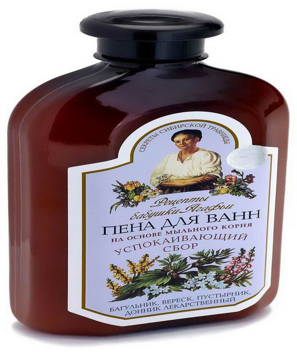 Пена для ванн Рецепты бабушки Агафьи Успокаивающий сбор, 500 мл