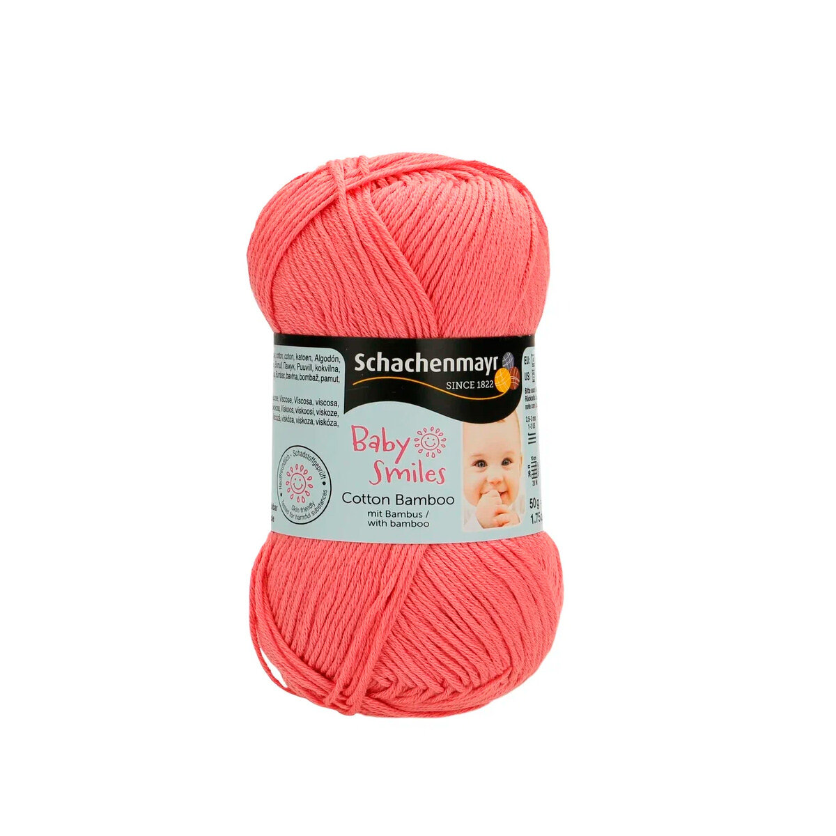 Cotton Bamboo /Коттон Бамбу/ пряжа Schachenmayr Baby Smiles, MEZ, 9807370 (01037, *, coral (коралл), розовый)