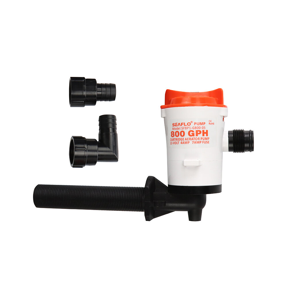 Помпа циркуляционная SeaFlo, 12V, 50 л/мин, 800 GPH, патрубок 19 мм