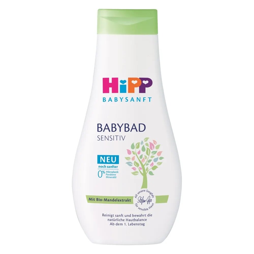 Пена для купания без слёз Hipp Babysanft для чувствительной кожи, 350 мл