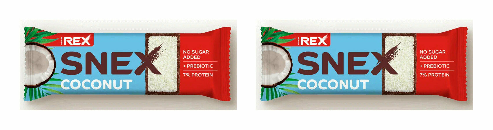 Батончик SNEX, Кокос глазированный с протеином без сахара 40 гр, 2 шт.