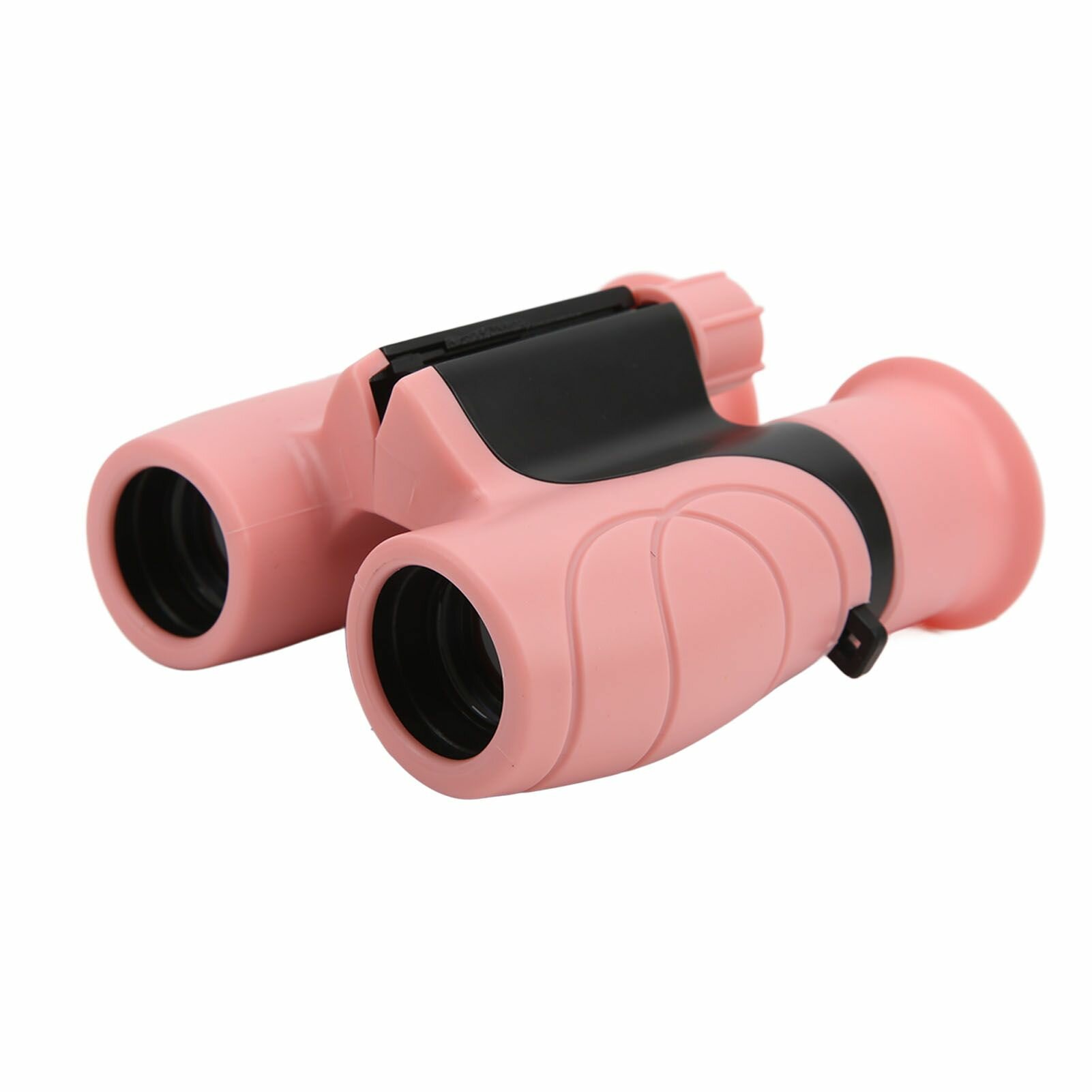 Детский бинокль, 8-кратное увеличение, натуральный каучук, стеклянные оптические линзы, прочный портативный мини-бинокль высокой четкости, розовый