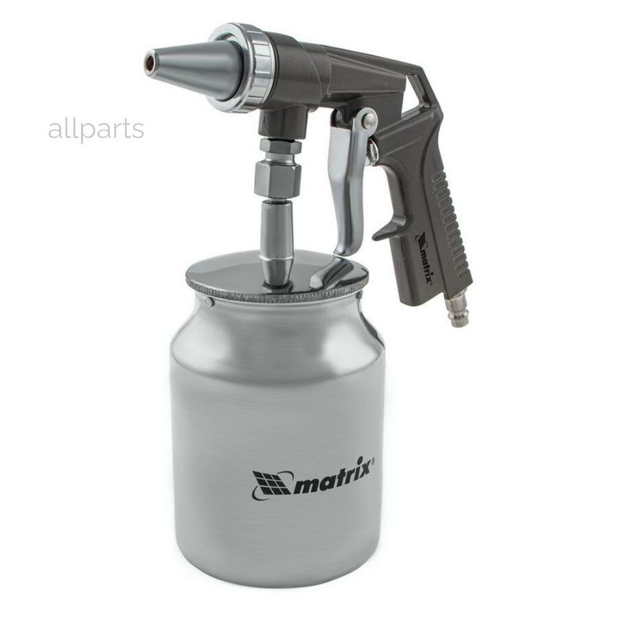 MATRIX 57326 Пистолет пескоструйный с нижним бачком, пневматический MATRIX 57326