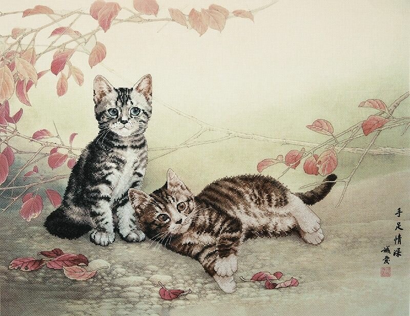 Набор для вышивания крестом Xiu Crafts Хорошие приятели, 47х61 см (ND. XC.2032304)