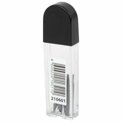 Грифели запасные для циркуля, комплект 4 шт. по 17 мм, в тубе, HB, толщина 2 мм, пифагор