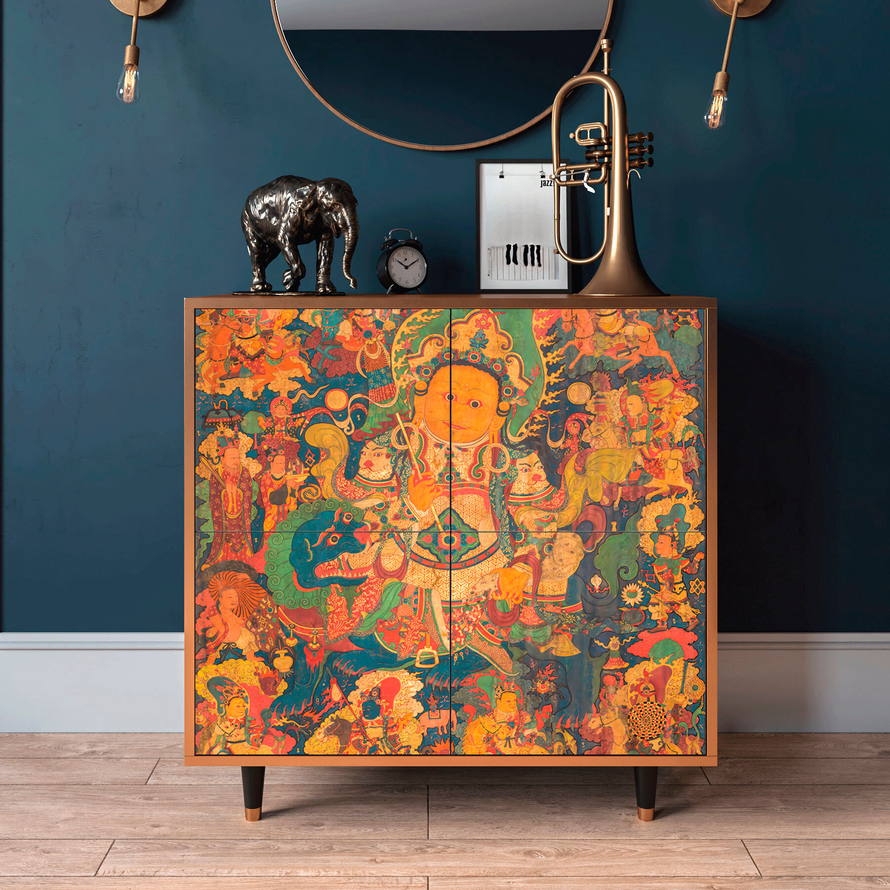 Комод - STORYZ - BS3 God by Vaisravana , Размер - 94 x 96 x 48 см, Цвет корпуса - Орех