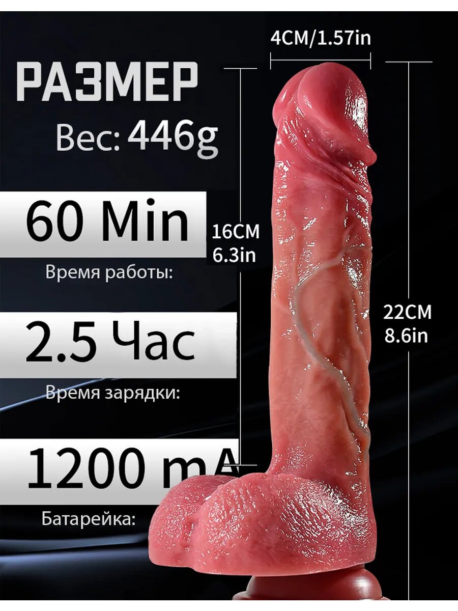 Член Фалоимитатор Дидло на присоске из Киберкожи