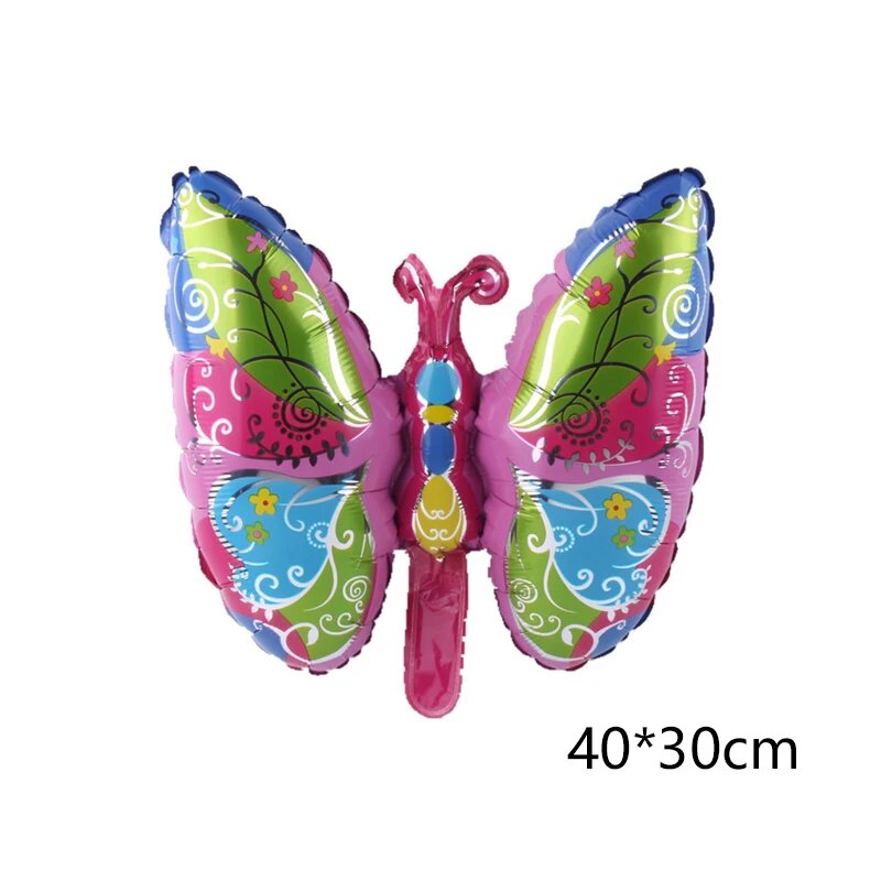 Большие разноцветные бабочки из фольги mini butterfly