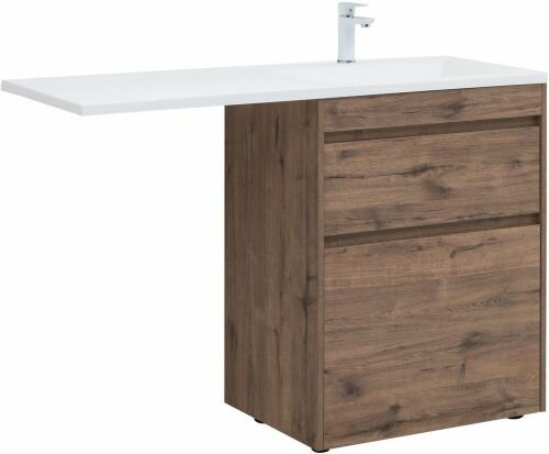 Тумба под раковину Aquanet Токио 68 напольная 2 ящика цв. Дуб Веллингтон (333652)