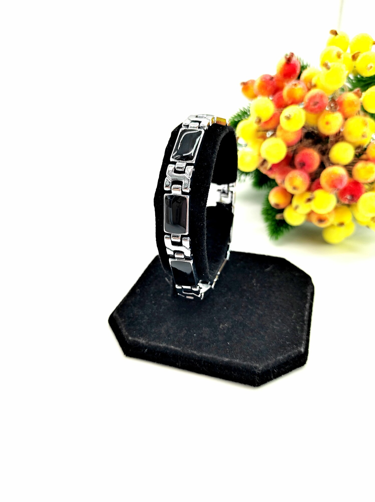 Браслет, искусственный камень