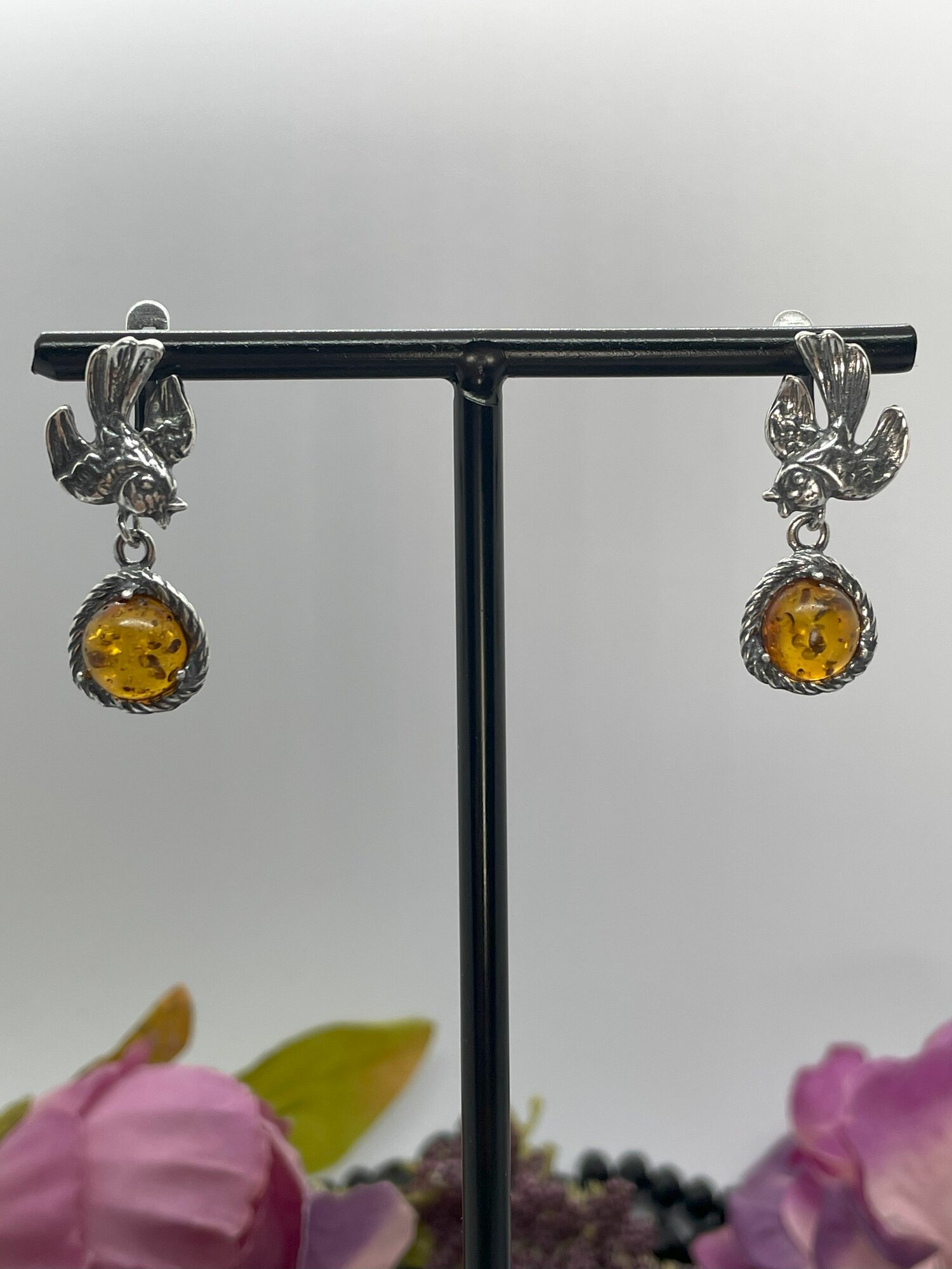 Серьги, искусственный камень