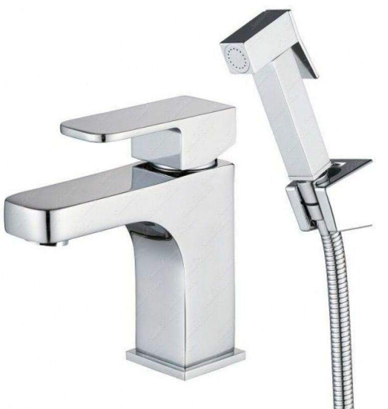 Смеситель для биде KAISER Sonat для раковины+биде с гигиеническим душем, цвет хром 34088