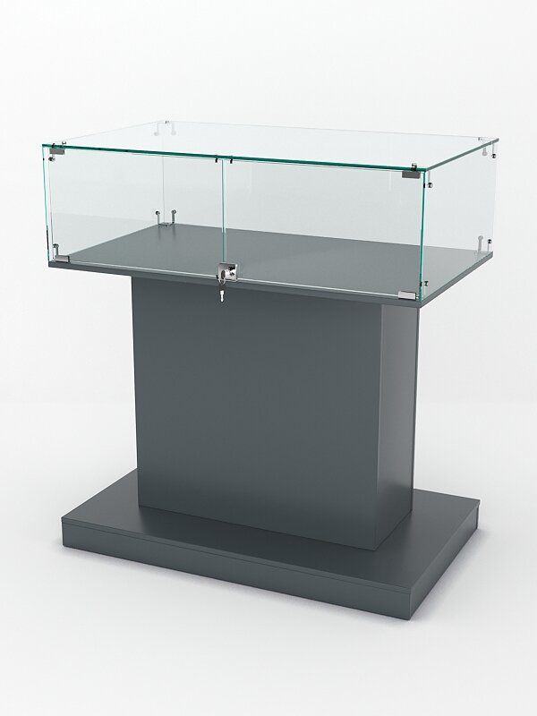 Витрина для музеев №1В, Темно-Серый. Производитель товара - компания Westcom.