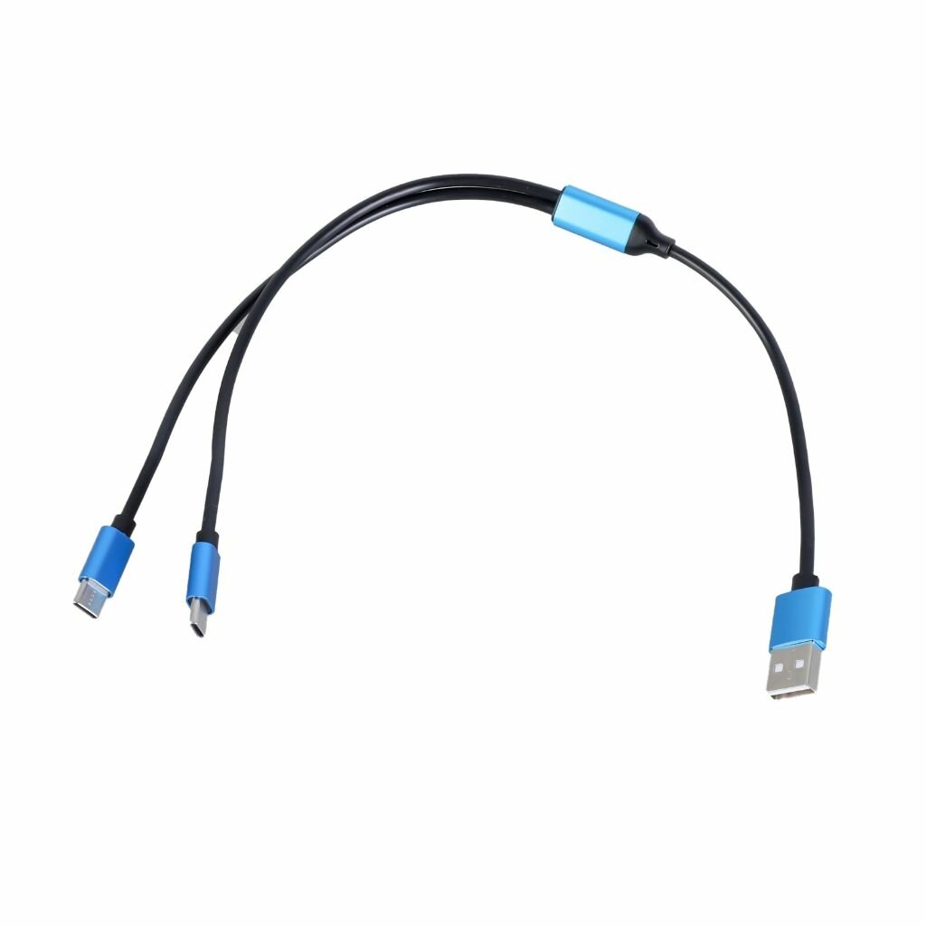 USB-C Сплиттер Кабель 2 в 1 Type A на Type C 80W и 480Mbps