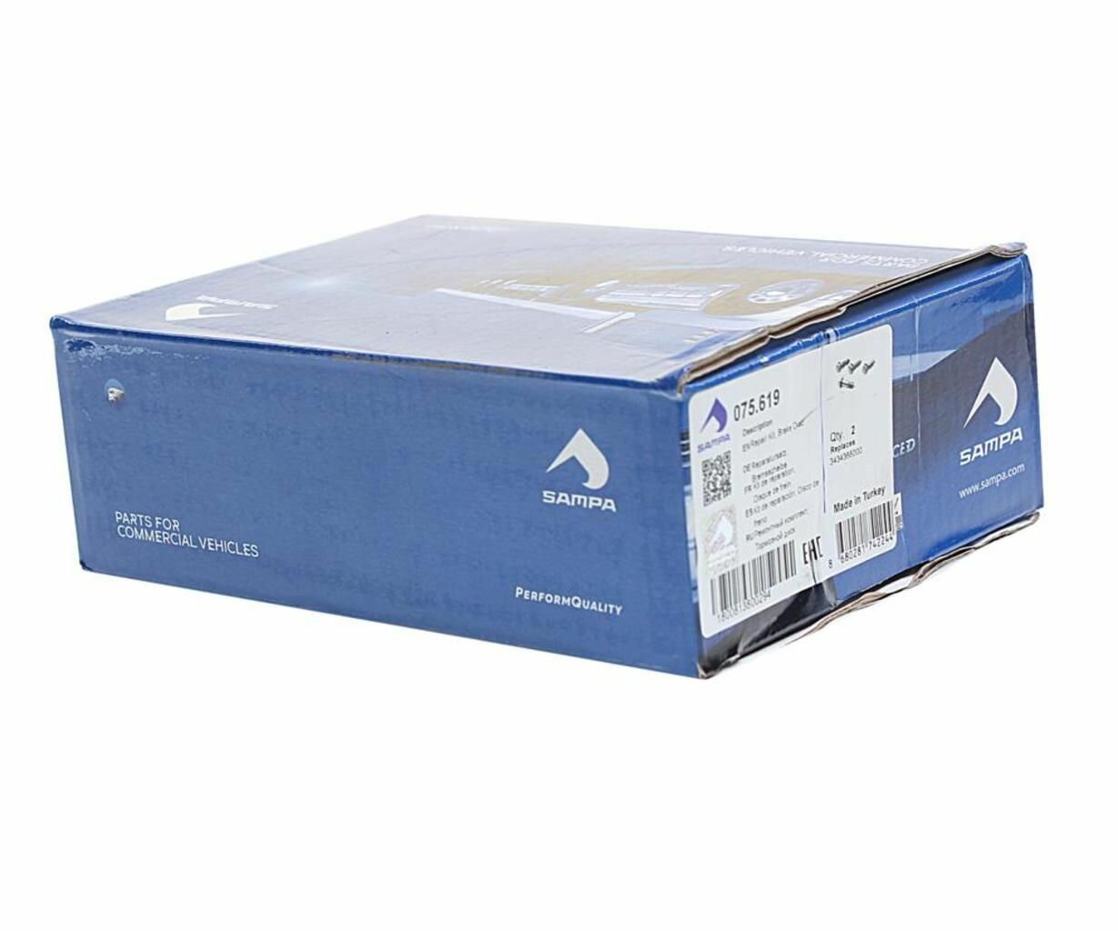 Болт крепления диска тормозного 4шт. для Саф арт 075619 SAMPA