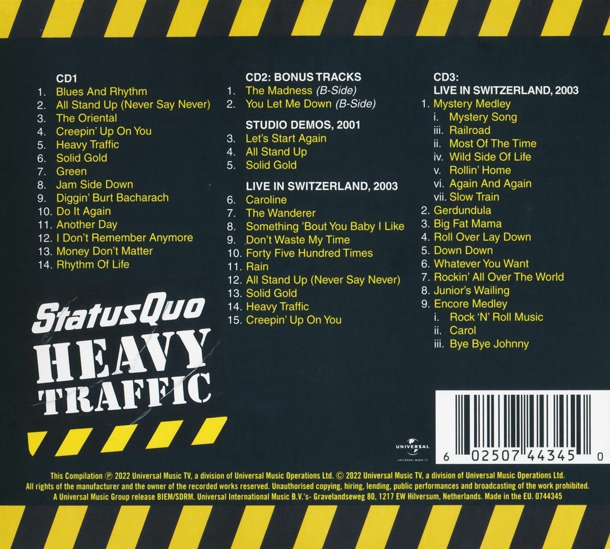 Компакт-диск Status Quo-Heavy Traffic (1 CD) — фото 1