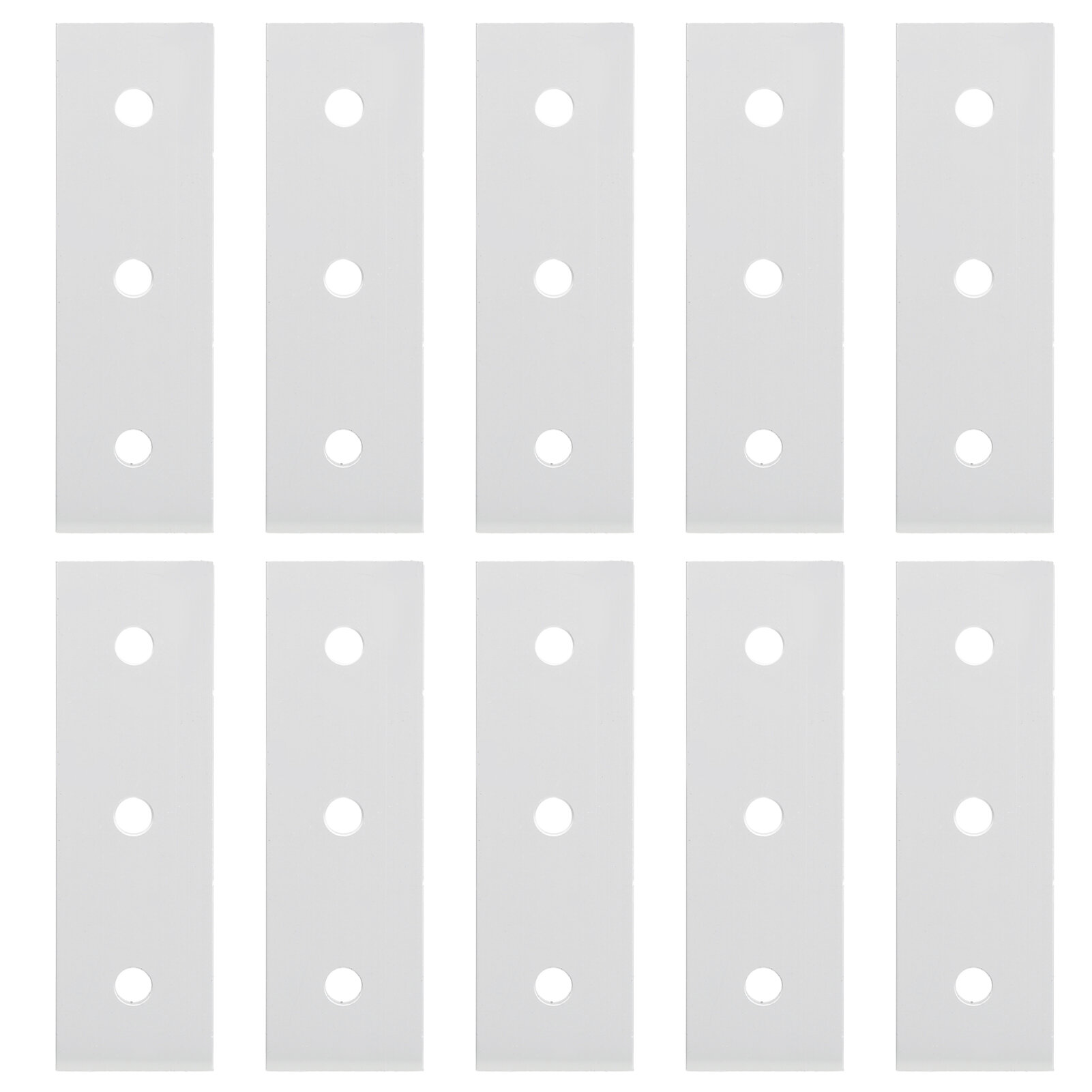 10 шт. алюминиевых плоских соединительных пластин, прямые соединительные пластины 3030‑3 отверстия