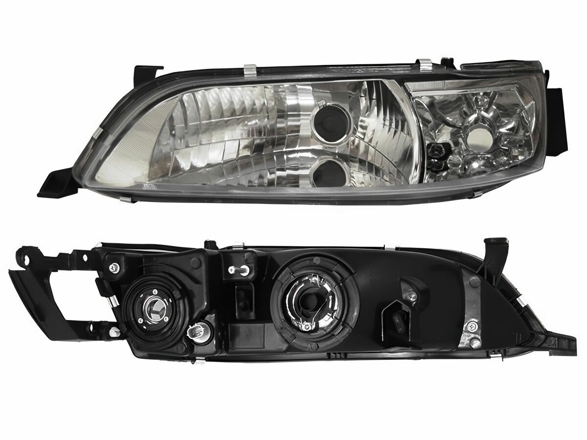 Фара левая, хрусталь для Тойота Марк 2 арт ST22218CL SAT