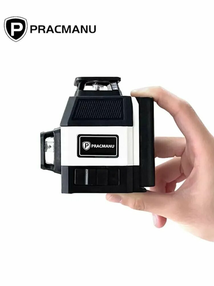 Лазерный уровень PRACMANU с зеленым лучом | 360° нивелир | Точное выравнивание | Для ремонта и строительства