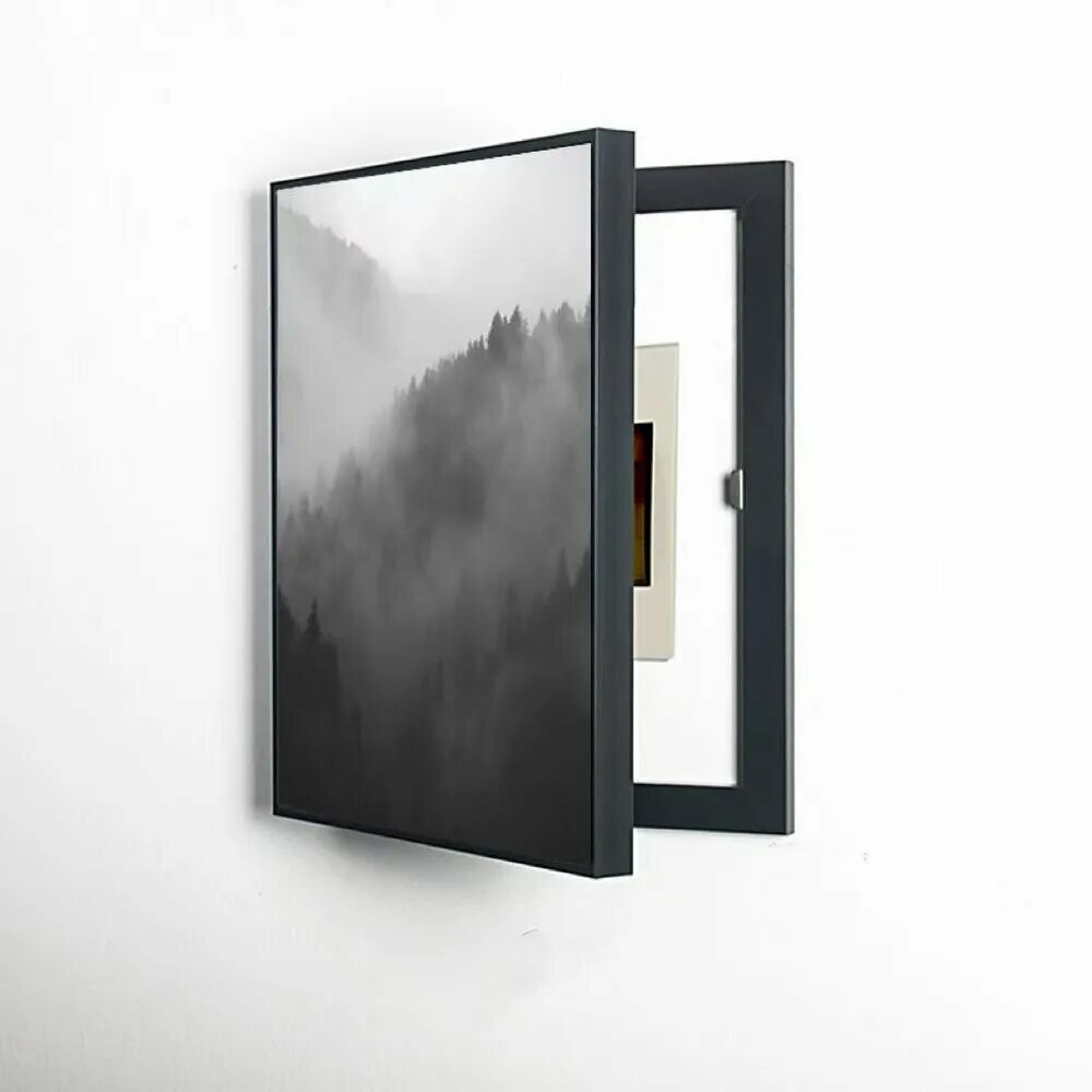 Крышка электросчетчика, внутренняя электрическая панель, скрытые картины, вертикальная секция, бесплатная штамповка, распределительная коробка для ресторана, 50*40 см