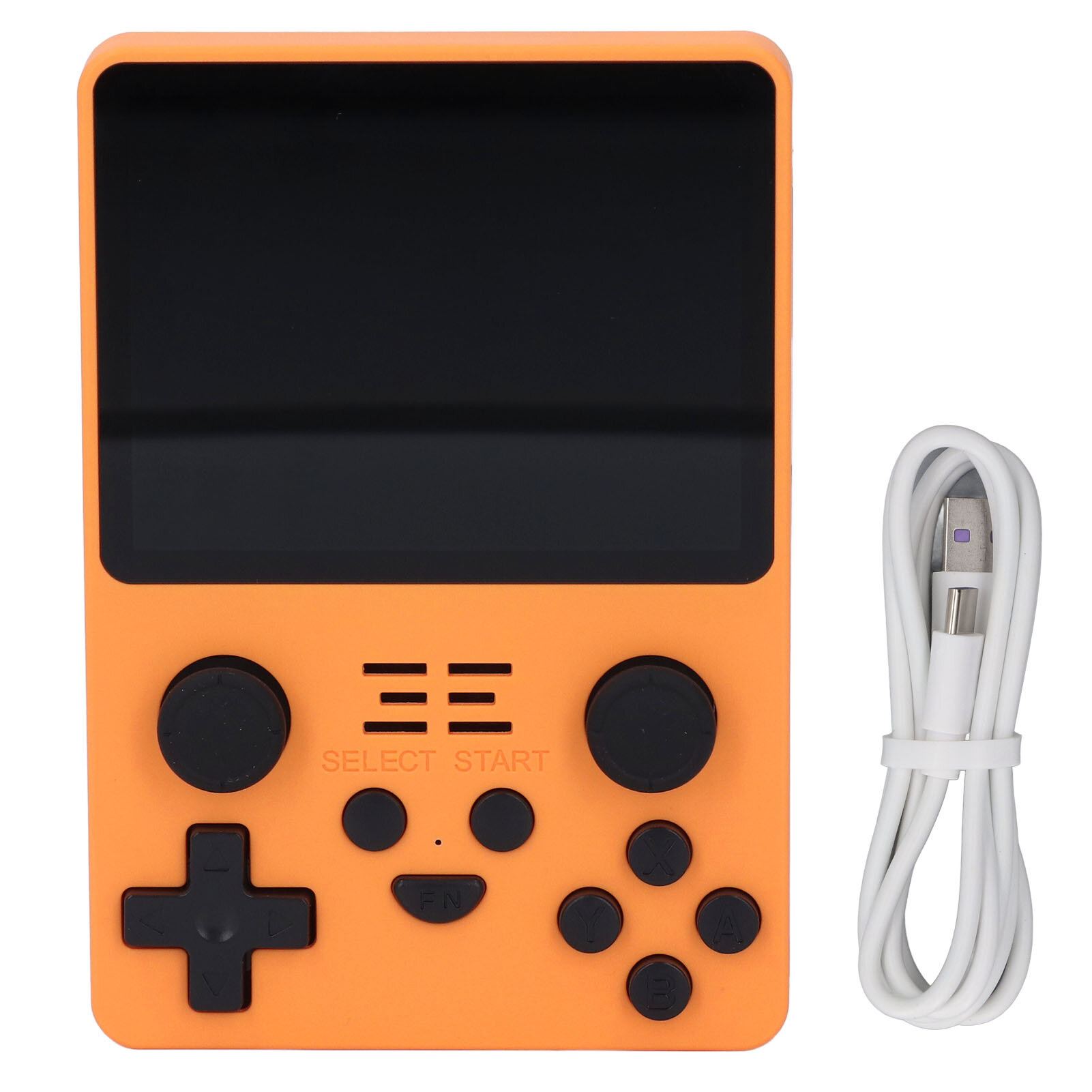 Управляемая игровая консоль 3,5 -дюймовая экрана IPS Portable Game Player Miniature Game Console с двойным 3D джойстиком поддержал 64 эмуляторы Orange 64G