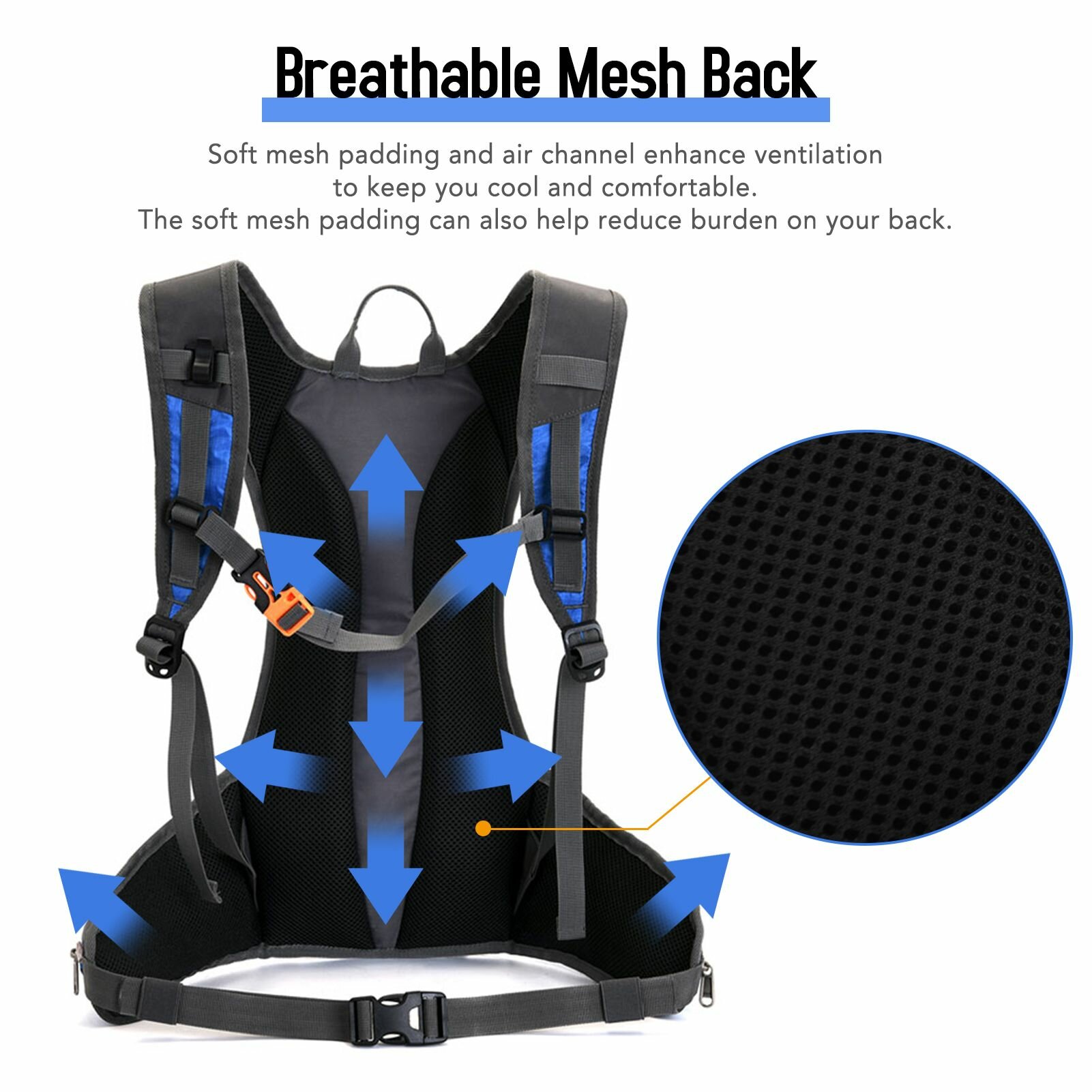 Водонепроницаемый дышащий велорюкзак для походов и путешествий