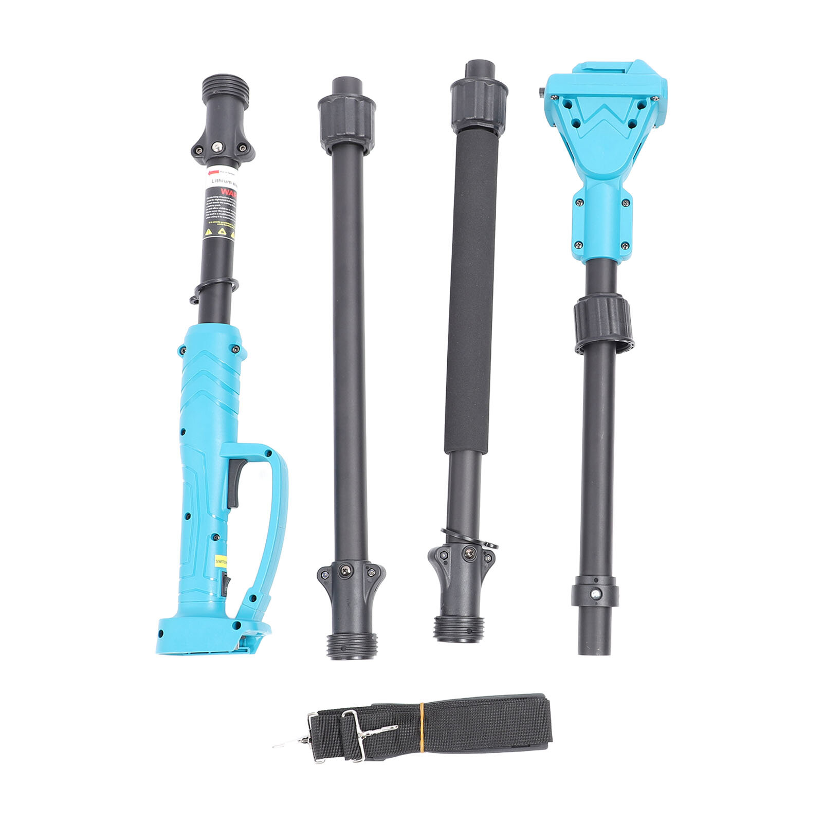 Комплект из 4 секций удлинительной штанги для электрического секатора, садовых ножниц для высоких веток, подходит для аккумуляторных моделей BL1820 BL1830 BL1840 BL1850 BL1860.