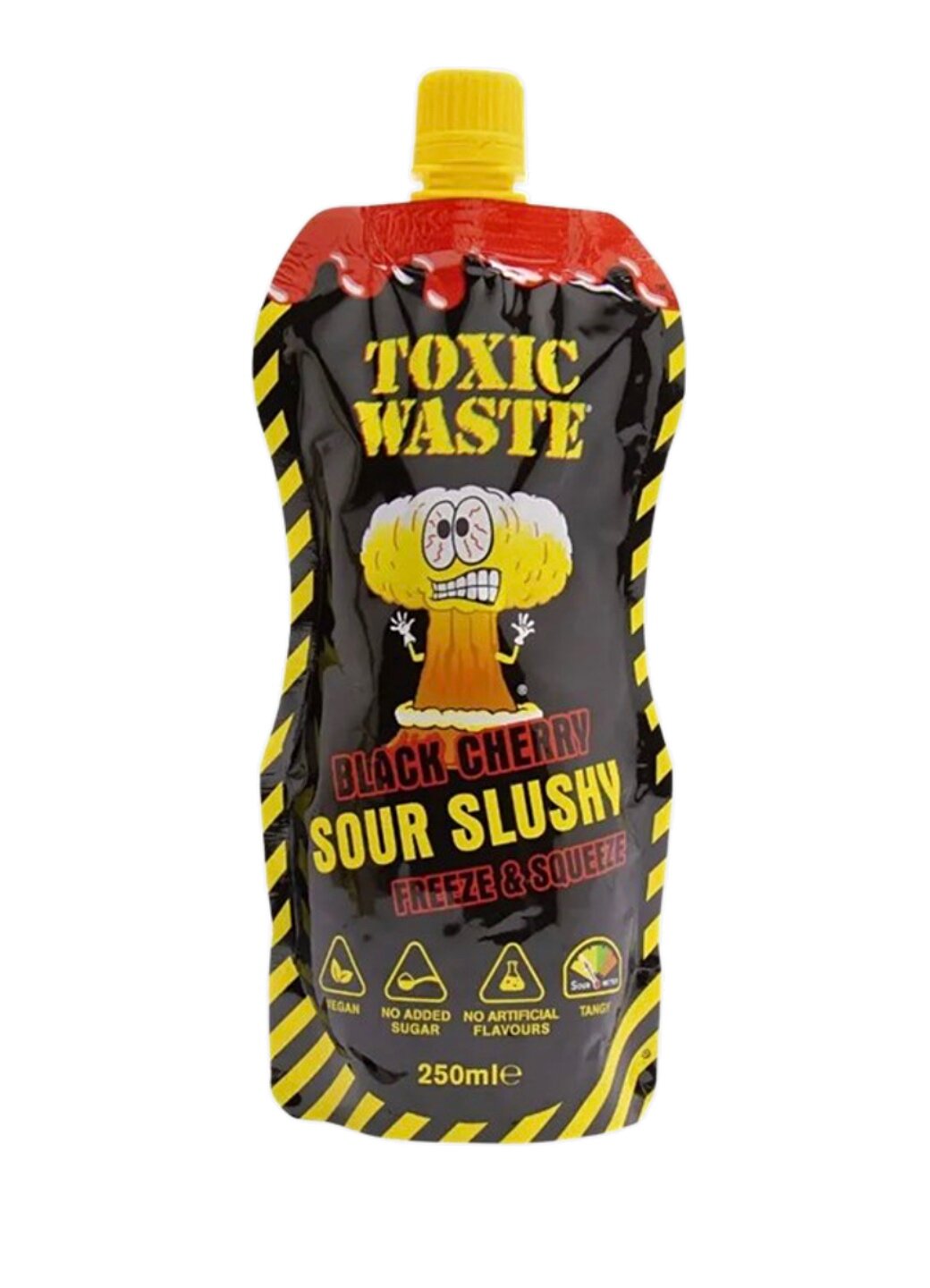 Напиток со вкусом чёрной вишни Toxic Waste Black Cherry Sour Slushy, 250мл (США)