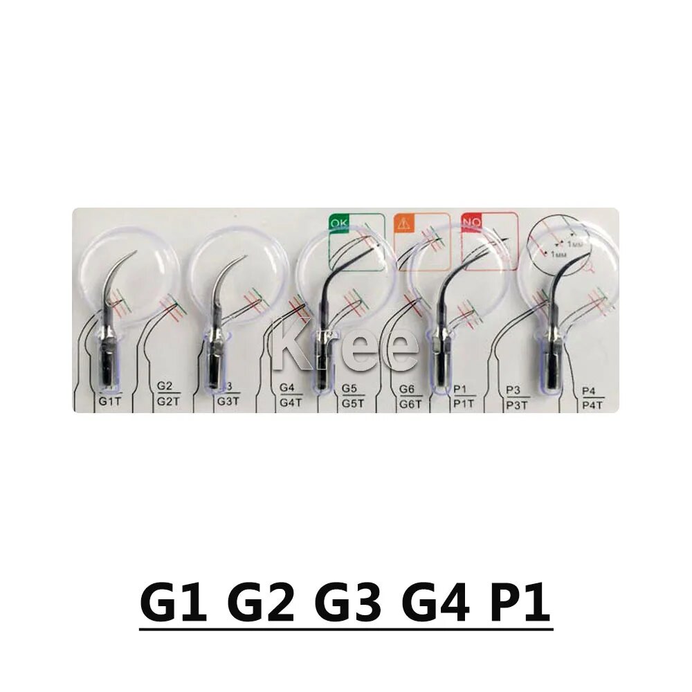 Наконечники для стоматологического скалера JINNADENTAL, 5 шт. 5pcs G4
