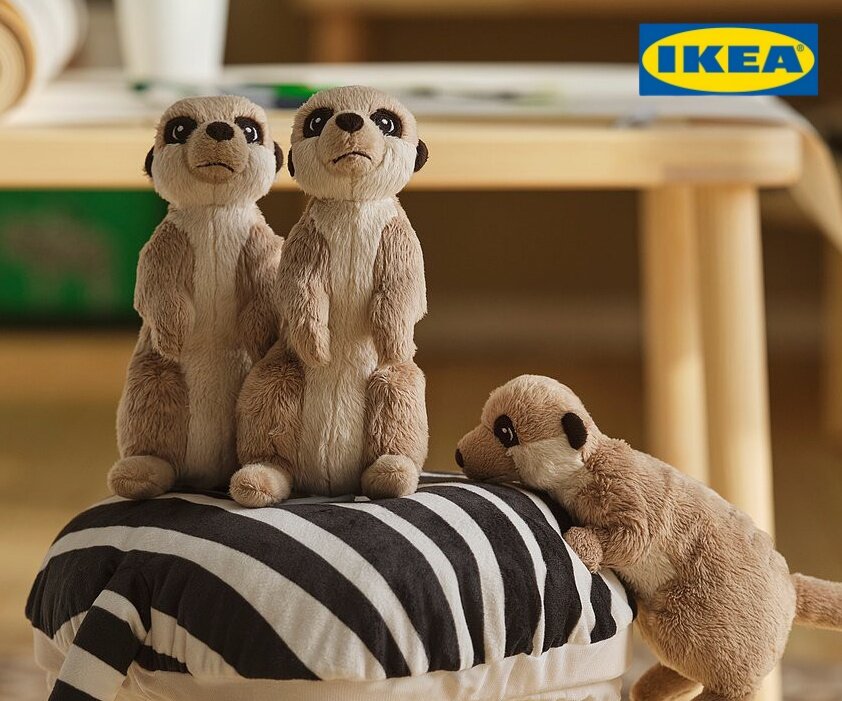 IKEA SANDLOPARE Плюшевая игрушка 22 см Игрушка сурикат