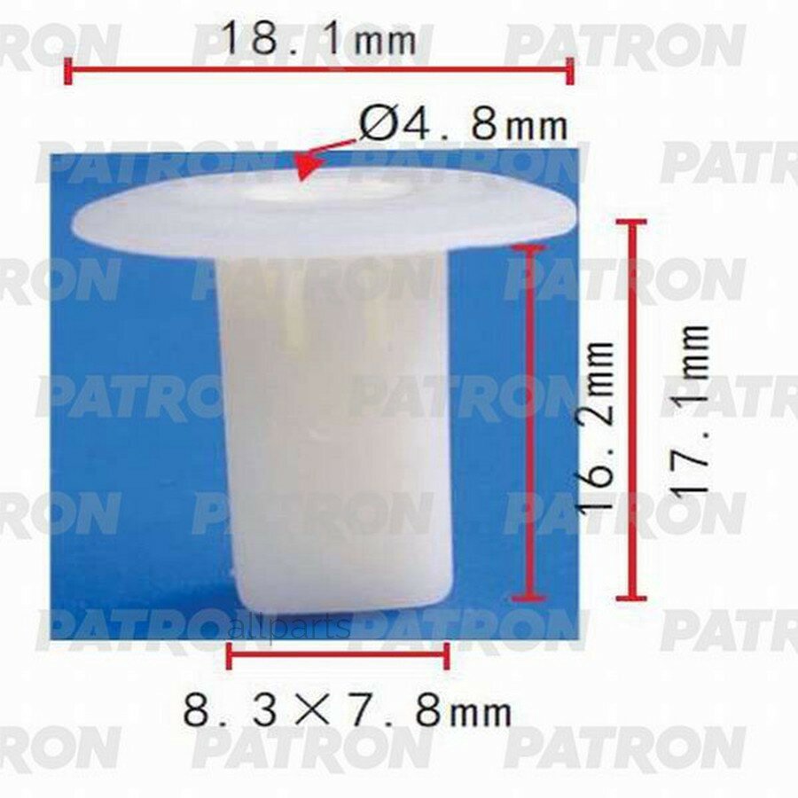 PATRON P37-0233 Фиксатор пластиковый Lexus, Toyota применяемость: внутренняя отделка