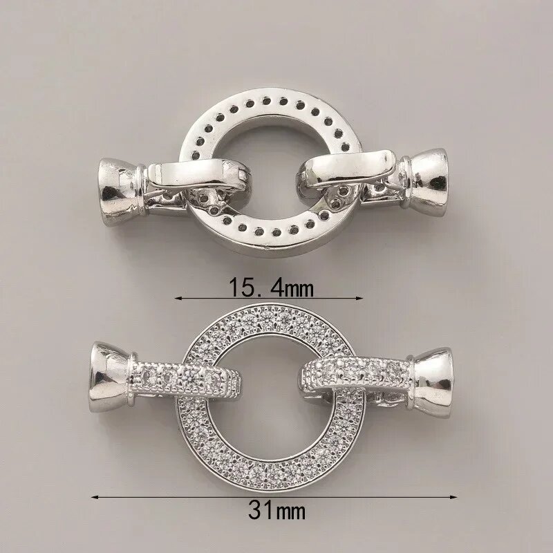 18-каратное позолоченное циркониевое соединение для ожерелья, браслета, застежки из бисера, DIY жемчужные ювелирные аксессуары, оптовая продажа