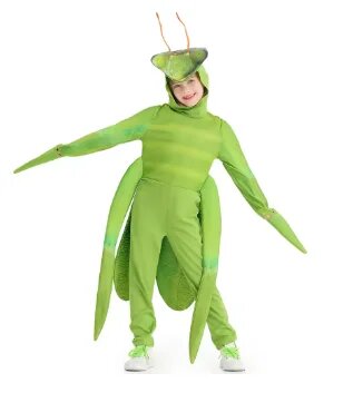 Зелёный костюм богомола для детей L