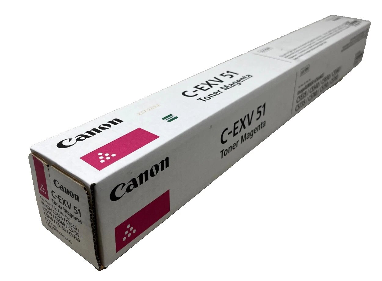 Картридж Canon C-EXV51M 0483C002, Magenta, 60000 страниц, оригинальный