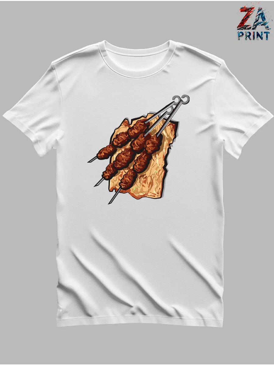 Футболка шашлык лаваш
