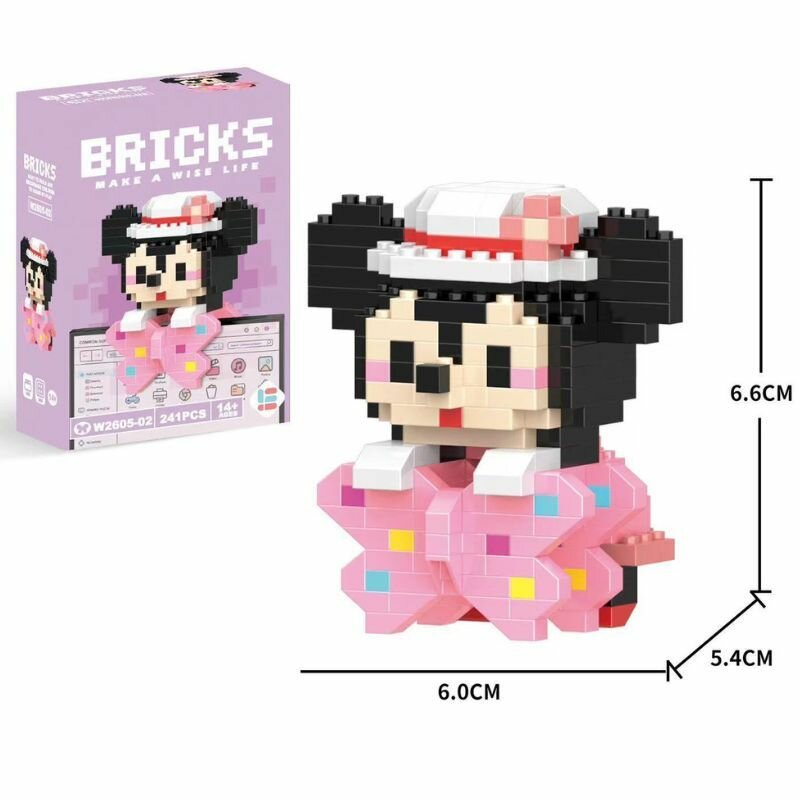 Мини-конструктор BRICKS, розовый, дополненная реальность, от 8 лет