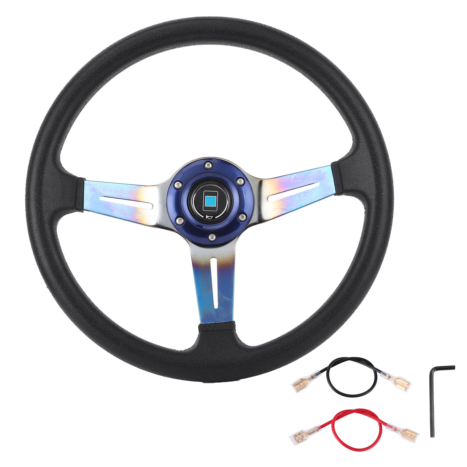 13.4IN Спортивный дрифтный рулевой рулевой рулевой руль замену алюминия Универсальный аксессуар для гоночного автомобиля