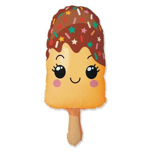 Шар фигура с гелием "Счастливое эскимо". Шарик сладости