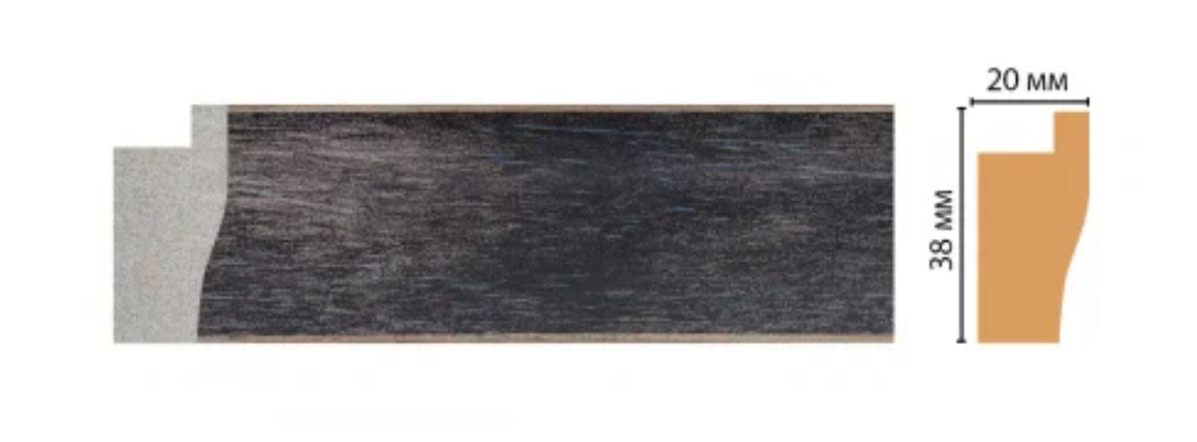 Багет Decomaster FM3-2 В38хШ20хД2850 мм / Декомастер.