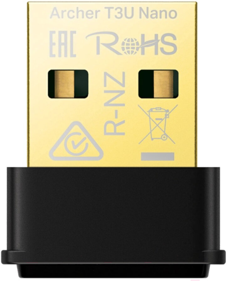 Wi-Fi адаптер TP-Link Archer T3U Plus, черный