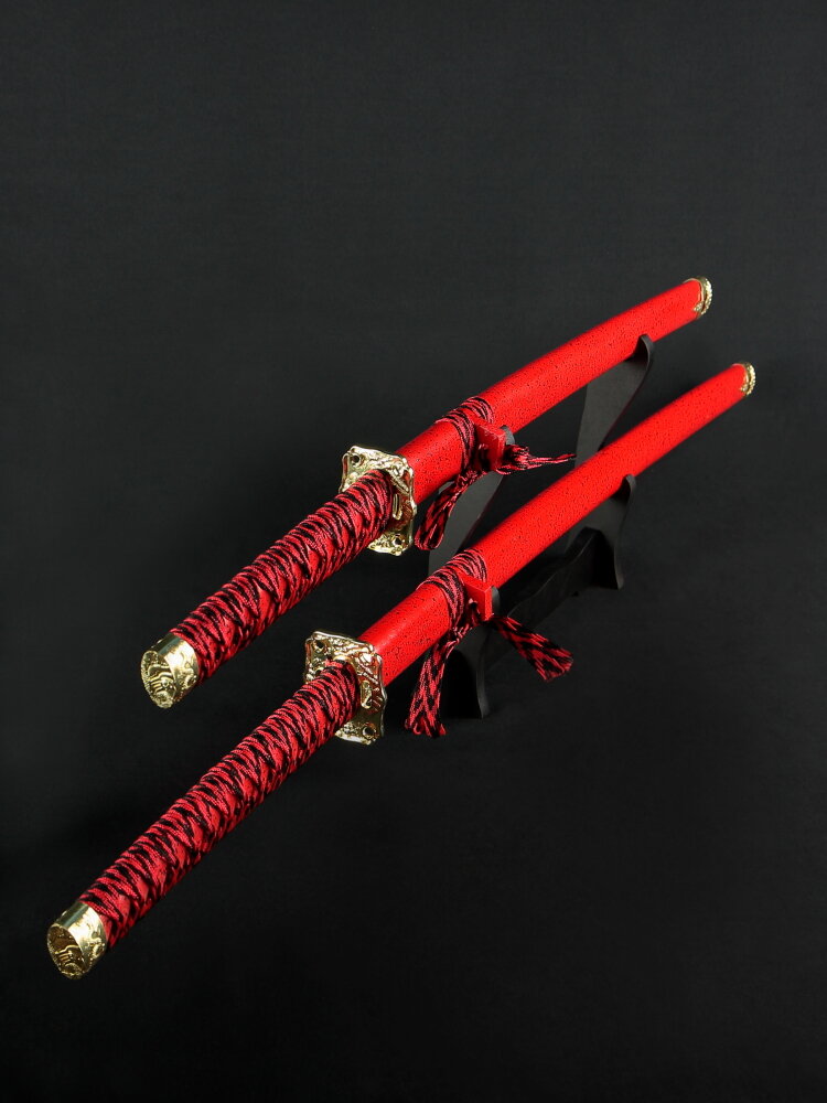 Набор самурайских мечей China Light, катана и вакидзаси, 2 шт, металл, дерево