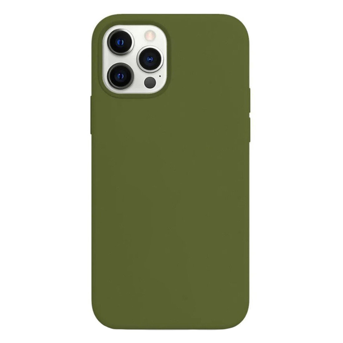 Чехол - накладка для iPhone 13, Silicon Case, без лого, хаки