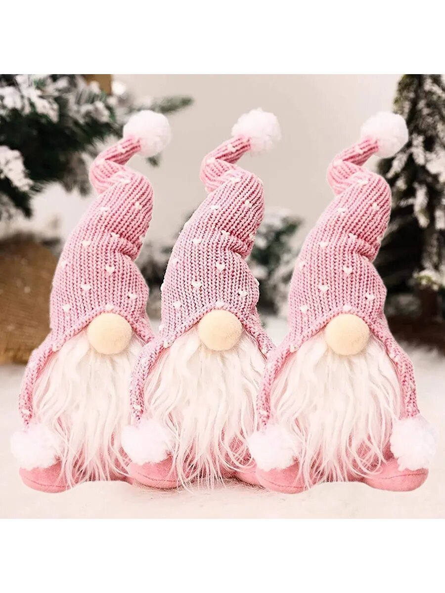 Украшение на праздник новогоднее 3 pieces pink 3 шт.