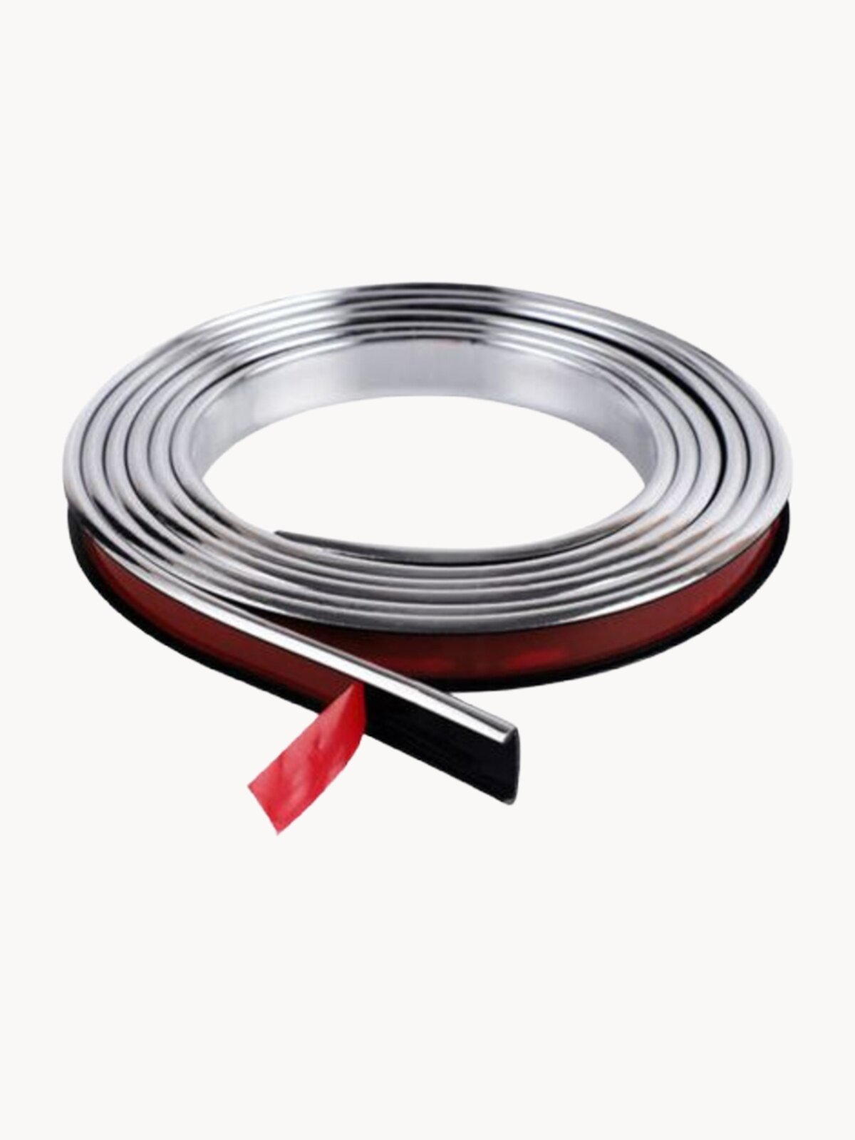 Декоративный молдинг 5м 11мм , хром, гибкий, самоклеящийся