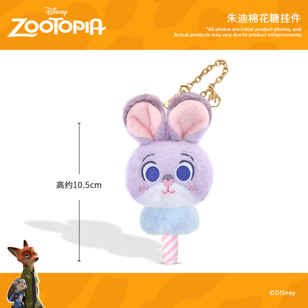 Оригинальный плюшевый кулон-кукла из серии Zootopia Judy Nick Marshmallow, авторизованный Disney.