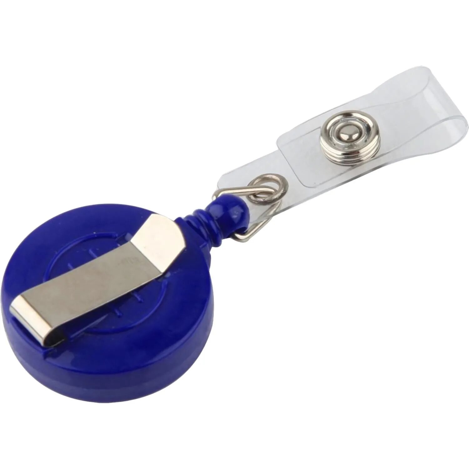 Держатель для бейджа Attache Economy с рулеткой синий(без бейджа),10шт в уп