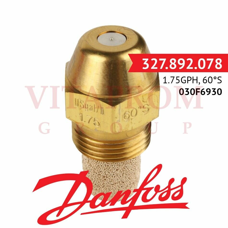 Форсунка Danfoss 1.75GPH, 60S, 030F6930 — фото 1
